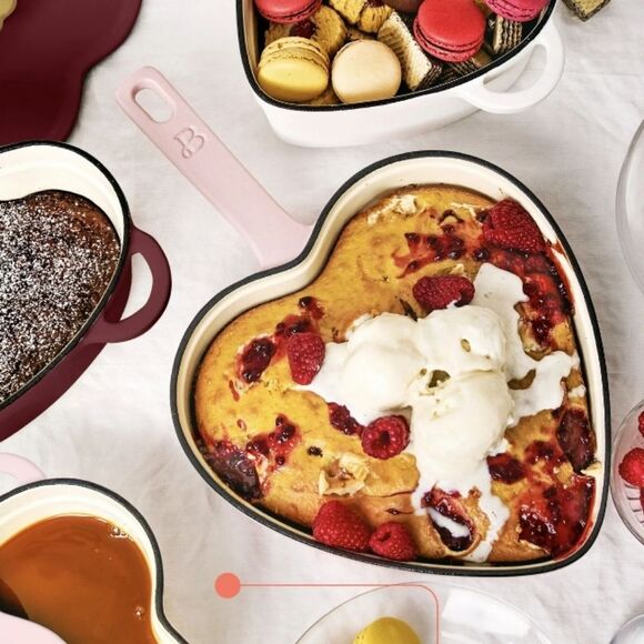 Beautiful | Kitchen | Beautiful Enameled Cast Iron Heart Skillet By ...